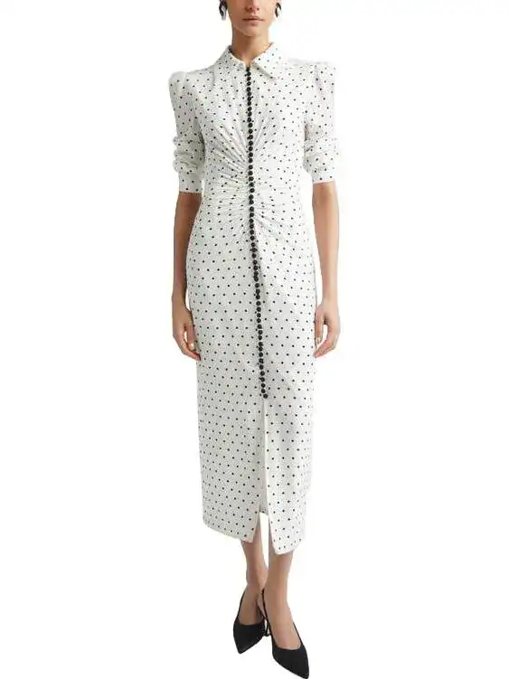 chicken green beans potatoes and ranch dressing CAROLINA HERRERA Size M Black White Viscose Blend Polka Dot A-Line Dre –  Sui Generis Designer Consignment