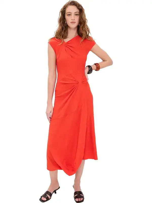 strapless open back dress Sullivan Midi Dress Burnt Orange/Sand Milos Linen Embroidery – Shop Madison  Mathews