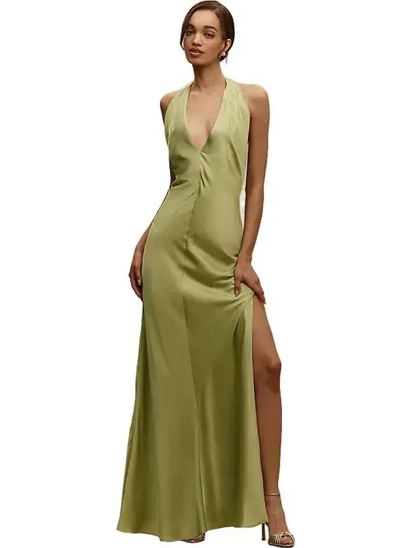 bhldn moss green dress BHLDN Sophia – Luxe Redux Bridal