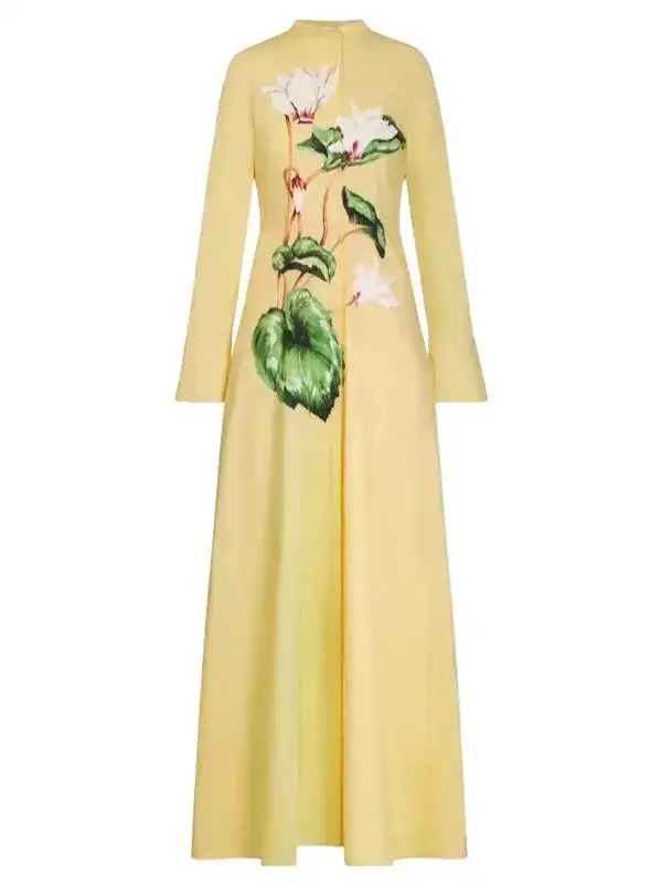 fitted lace wedding dress 1960s Oscar de la Renta Rainbow Brocade Wave Cocktail Dress main image 1