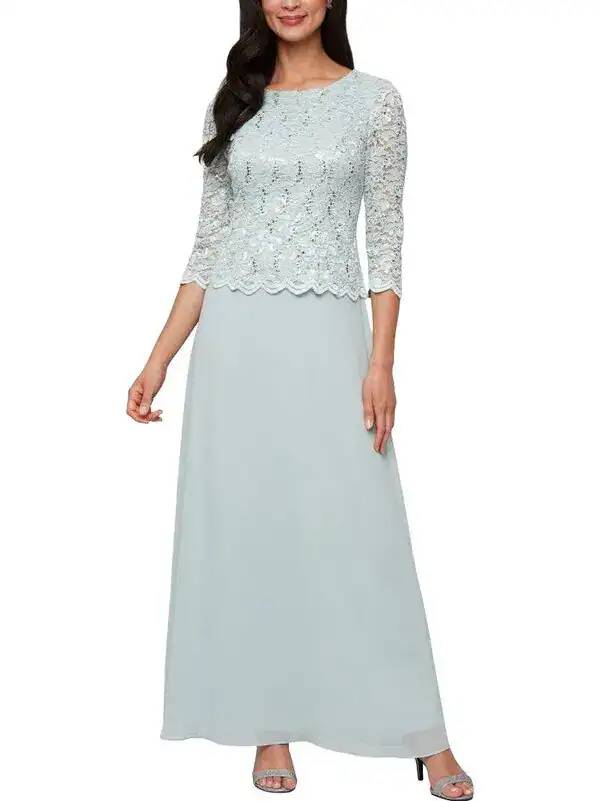 evening dress for short woman ZAPAKA Women Mauve Embroidered Prom Dress with Short Sleeves Ball-Gown/Princess Long Formal Dress, Mauve / US26W main image 1