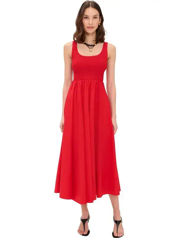 Women's Red Chiffon Dresses
