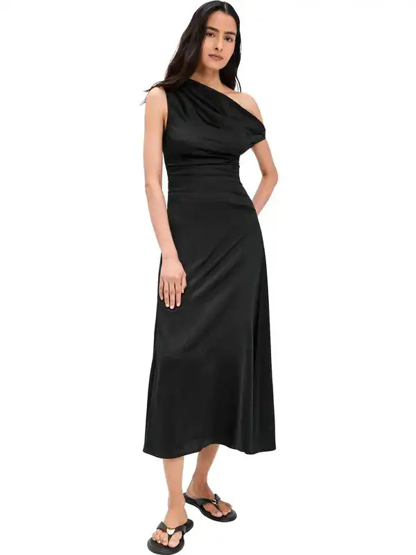 knee length dresses for ladies Floral Mulberry Midi Silk Dress XXL
