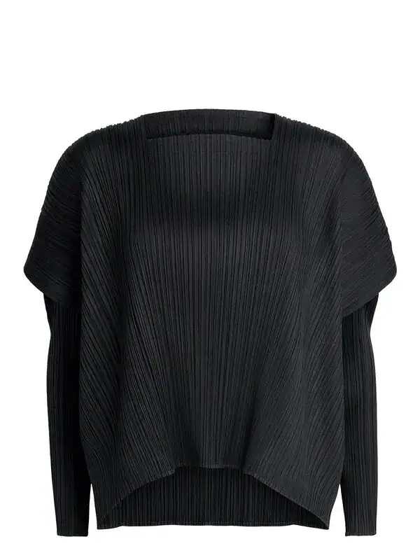 ✴︎PLEATS PLEASE✴︎黒 プリーツ タンクトップ Pleats Please Issey Miyake ノースリーブ プリーツドレス | ブラック