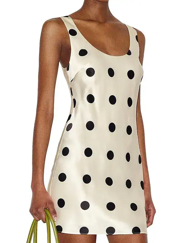 princess polly baby blue dress Reformation Polka Dot Print Mini Dress - Brown Dresses, Clothing -  WRFMN315744