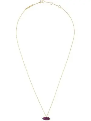 Delfina Delettrez Lips Ruby Necklace Gold