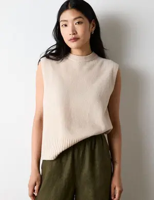 Whistles Knitted Tank - Ivory