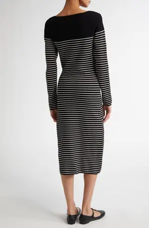 Max Mara Flipper Stripe Midi Sweater Dress