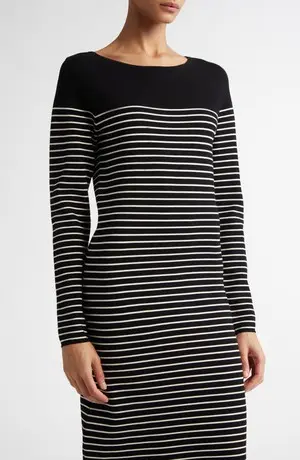 Max Mara Flipper Stripe Midi Sweater Dress