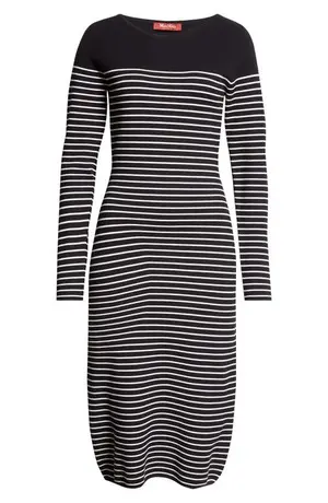 Max Mara Flipper Stripe Midi Sweater Dress