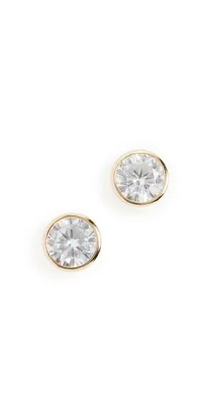 Shashi Solitaire Stud Earrings - Gold