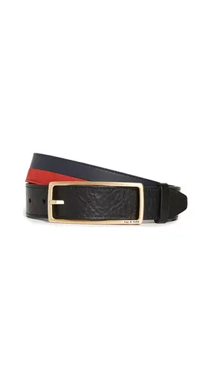 Rag & Bone Rag & Bone Rebound Belt Navy/red