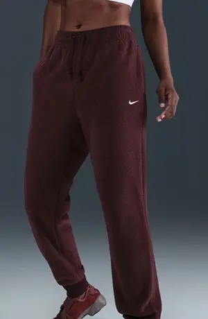 Nike Sportswear Phoenix Plush Joggers - Burgundy Crush/sail