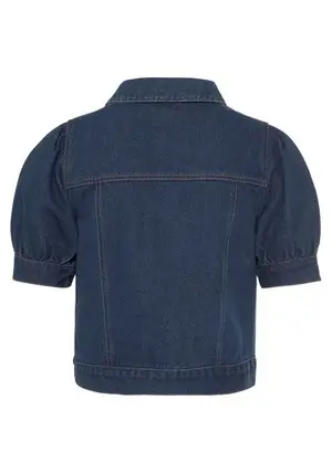 LASCANA Puff Sleeve Denim Jacket