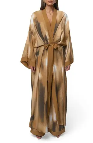 JLUXLABEL Maxi Duster With Belt