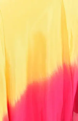 RAAS Hand Tie-dye Ombre Silk Maxi Sundress