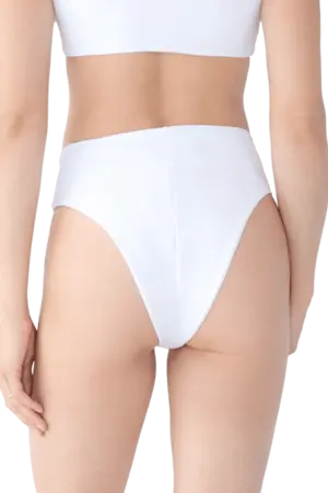 SELF-ADORE Eternal Hand Beaded High Waisted Bikini Bottom