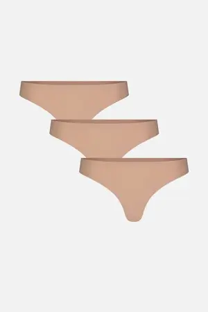 NEGATIVE UNDERWEAR Base Low-rise Thong - Buff