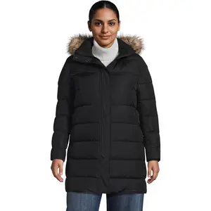 LANDS' END Down Winter Coat Black