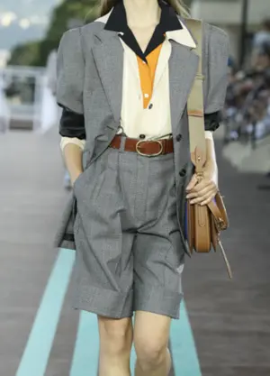 Miu Miu Puff-sleeve Checked Wool Blazer