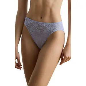 LAUREN INTIMATES High Leg Lace Briefs - Blue Sky
