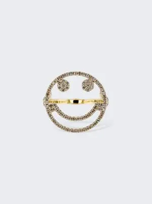 Rosa De La Cruz Smile Ring 18k Yellow Gold