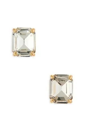 Kurt Geiger Square Stud Earrings - Crystal