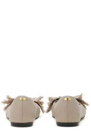 LANVIN The Bow Ballerina Flat - Sand