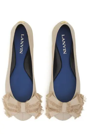 LANVIN The Bow Ballerina Flat - Sand