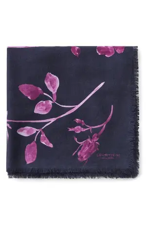 Lafayette 148 New York Cashmere & Silk Floral Shawl