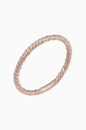 ORADINA 14k Stackable Dawn Ring - Rose Gold