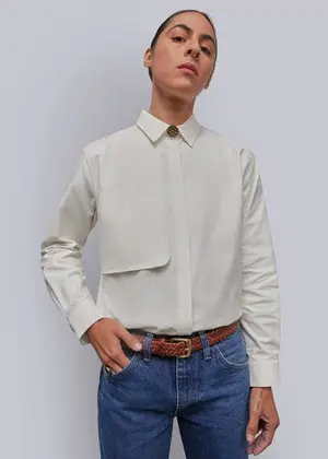 WILDFANG The Empower Oxford Storm Flap Button Up