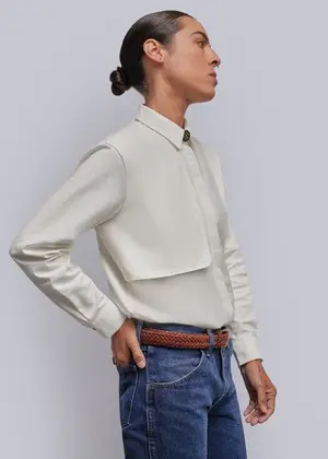 WILDFANG The Empower Oxford Storm Flap Button Up