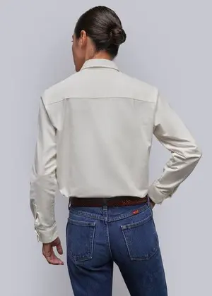 WILDFANG The Empower Oxford Storm Flap Button Up