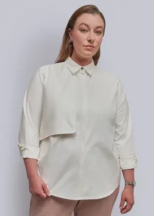 WILDFANG The Empower Oxford Storm Flap Button Up