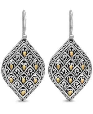 DEVATA Dragon Skin Sterling And 18k Gold Earrings
