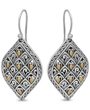 DEVATA Dragon Skin Sterling And 18k Gold Earrings