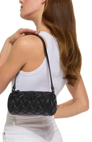 Kurt Geiger Small Kensington Barrel Bag With Embellished Eagle Head