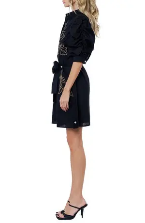 CIEBON Lucy Embroidered Minidress