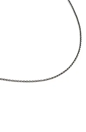 Monica Vinader Oxidized Recycled Rolo Chain Necklace