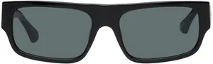 Dries Van Noten Dries Van Noten Linda Farrow Edition Rectangular Sunglasses - Black
