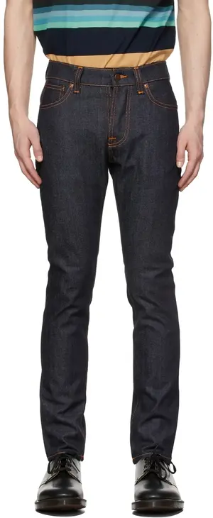 Nudie Jeans Nudie Jeans Navy Grim Tim Jeans Dry True Navy