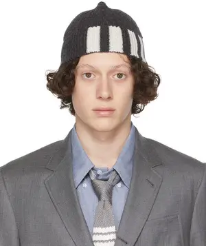 Thom Browne Thom Browne 4-Bar Beanie 025 Dark Grey
