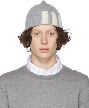 Thom Browne Thom Browne 4-Bar Beanie 055 Lt Grey