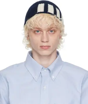 Thom Browne Thom Browne 4-Bar Beanie 415 Navy