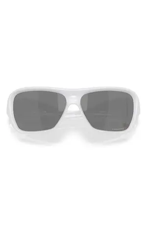 Oakley 60mm Rectangular Sunglasses - Black White