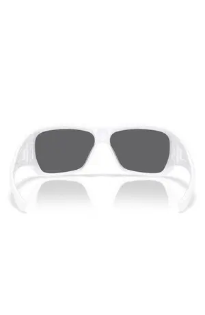 Oakley 60mm Rectangular Sunglasses - Black White