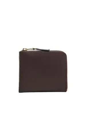 Comme Des Garçons Small Zip Wallet - Brown