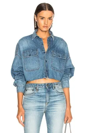R13 Cropped Shirts For Women