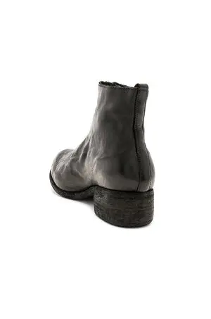 Guidi Soft Horse Full Grain Front Zip Boots - Black